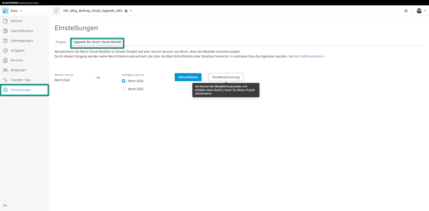 Revit & ACC: Cloud-Modell-Upgrade und Arbeitsweisen im Detail - auxalia ...